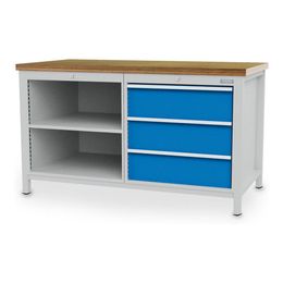 Bedrunka+Hirth Kastenwerkbank R 24-24 mit 3 Schubladen BxTxH 1500x750x959 mm (03.15.03V9A)