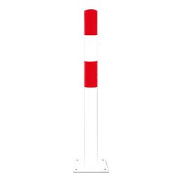 Moravia Rammschutz-Poller S Stahl rot/weiss 90 x 1200 mm zum Aufdübeln (199.29.625)