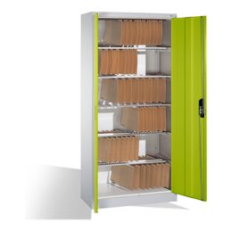 C+P Aktenschrank Acurado mit Drehtüren, innen 6 Pendelstangen, H1950xB930xT400mm Farbe Front Viridingrün ; C + P Möbelsysteme (9260-600|S10333)