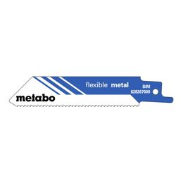 Metabo 5 S&auml;bels&auml;gebl&auml;tter "flexible metal" 100 x 0,9 mm, BiM, 2 mm/ 14 TPI (628267000)