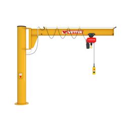 Vetter S&auml;ulenschwenkkran ASSISTENT + Verbundanker-System + Elektrokettenzug 125kg, 3,0m ; VETTER Krantechnik (AS1,25-3,0+VAS2+SiXX1F-HF)