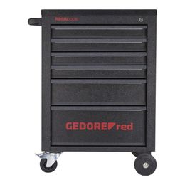 Gedore RED Werkzeugwagen MECHANIC R69003000 mit 6 Schubladen R20152006 + Sortiment R21010002 166-teilig (3300013)
