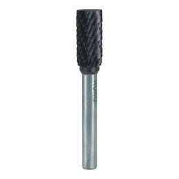 Ruko Hartmetall Frässtift TiCN Form A Zylinder (ZYA) ohne Stirnverzahnung Durchmesser 16,0 mm L1 min 65 mm (116014TC)