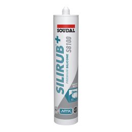 Soudal Silikon Silirub+ S8100 300ml Transparentgrau (135729)