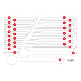 KS Tools Leere Schaumstoffeinlage zu 811.0030 (811.0030-97)