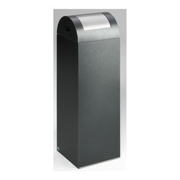 Var Wertstoffsammelgerät WSG 85 R Korpus antik-silber Einwurfklappe silber 89 l (21092)