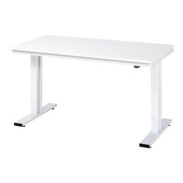 Rau Werktisch adlatus 300 elektrisch höhenverstellbar Arbeitsplatte mit Melaminharzbeschichtung 1500 mm x 800 mm (08-WT-150-080-M)