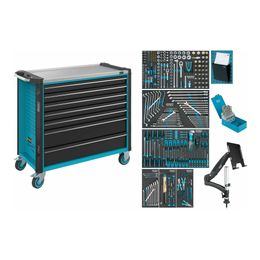 Hazet Werkstattwagen Assistent 179NXXL-7/342 Schubladen, flach: 5 x 81 x 870 x 398 mm Schubladen, hoch: 2 x 166 x 870 x 398 mm Anzahl Werkzeuge: 342)
