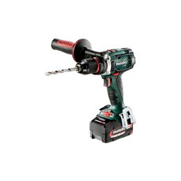 Metabo BS 18 LTX Impuls Bohrschrauber mit Akku und Impulsfunktion 18V 2x4Ah Li-Ion-Akkus Ladegerät und MetaboX 602191840 (602191500)