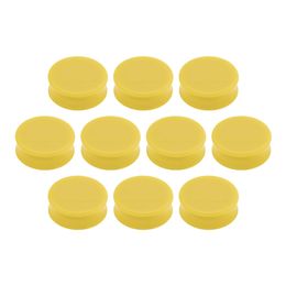 Magnetoplan Ergo-Magnete, large, Goldgelb, Pack a 10 St&uuml;ck ; Soennecken (16650102)