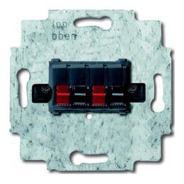 BUSCH-JAEGER Lautsprecher-Anschlussdose 2fach, schwarz 0248/05-101 (2CKA000230A0404)