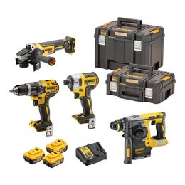 Dewalt Akku-Schlagbohrschrauber-Set 18V / 5Ah DCD 796, DCF 887, DCH 273, DCG 405, DCB 184 (DCK422P3T-QW)