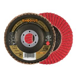 Rhodius TOPline JUMBO SPEED G Fächerschleifscheibe 115 x 22,23 mm K40 (210619)