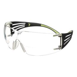 3M Schutzbrille Reader SecureFit-SF400 EN166 Bügel schw. grün,Scheiben klar +1,50 (7100114612)