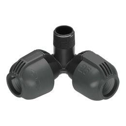 Gardena Sprinklersystem Winkelst&uuml;ck, 25 mm x 3/4"-Au&szlig;engewinde (02783-20)