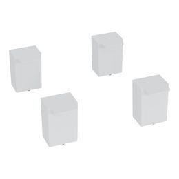 C+P 100mm hohe F&uuml;&szlig;e aus Kunststoff, Farbe: Lichtgrau ; C + P M&ouml;belsysteme (08000-70256|S10000)