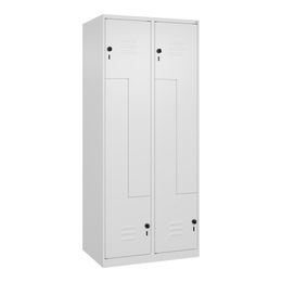 C+P Z-Spind Classic PLUS, 4 F&auml;cher, 1850x800x500mm, 9016/9016 Verschluss Sicherheits-Drehriegel ; C + P M&ouml;belsysteme (080003-224|S10008)