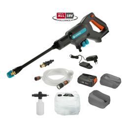 Gardena Akku-Mitteldruckreiniger AquaClean 24/18V P4A Premium Ready-To-Use Set (14800-31)