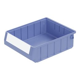 Bito Regalkasten RK Set RK3209, 300 x 234 x 90 mm, taubenblau, inklusive Etikett (1434)