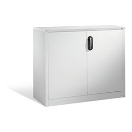 C+P Akten-Sideboard Acurado mit Drehtüren, 2 Ordnerhöhen, H1000xB1200xT400mm Weißaluminium ; C + P Möbelsysteme (9466-1200|S10269)
