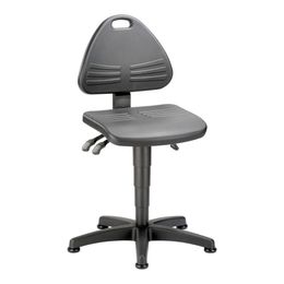 bimos Arbeitsstuhl Isitec mit Gleiter und PU-Schaum schwarz Sitzhöhe 430-600 mm (9603-2000)