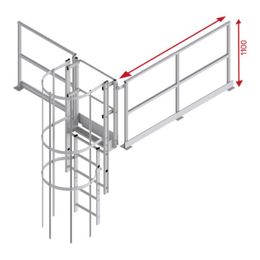 Hymer Geländer für Ausstieg, Länge 1,09 m (0055533)