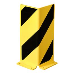Moravia Anfahrschutz Winkel schwarz/gelb 400 x 160 x 6 mm zum Aufd&uuml;beln (197.13.182)