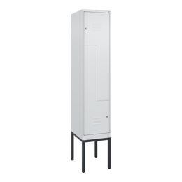 C+P Z-Spind Classic PLUS, Gestell, 2 F&auml;cher, 2120x400x500mm, 7035/7035 Verschluss Zylinderschloss ; C + P M&ouml;belsysteme (0800337-122|S10024)