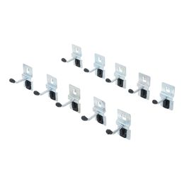 BGS-technic BGS Einzelhaken-Satz, 40 mm, für Schrankwand-System, 10-tlg. ; BGS technic (80196)