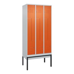 C+P Z-Spind Classic PLUS, Gestell, 6 F&auml;cher, 2120x900x500mm, 7035/2004 Verschluss Zylinderschloss ; C + P M&ouml;belsysteme (0800337-306|S10031)