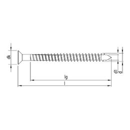 Heco Senkkopf WR-T 13,0 x 700, T-Drive, Vollgewinde, Durocoat T (53338)