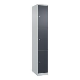 C+P Schlie&szlig;fachschrank Classic PLUS, 1 Abteil, 1850x300x500mm, 7035/7016 Innenh&ouml;he Gefach oben (oberes 599 mm Front RAL 7016 Anthrazitgrau ; C + P M&ouml;b (080000-103|S10007)