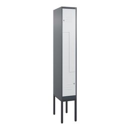 C+P Z-Spind Classic PLUS, Gestell, 2 F&auml;cher, 2120x300x500mm, 7016/7035 Verschluss Zylinderschloss ; C + P M&ouml;belsysteme (0800337-102|S10028)