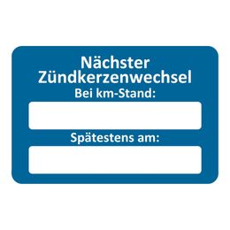 EICHNER Kundendienstaufkleber, Text: Nächster Zündkerzenwechsel (9220-00059)