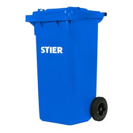 STIER 2-Rad-M&uuml;llgro&szlig;beh&auml;lter 120 l blau BxTxH 475x550x930 mm (904681)
