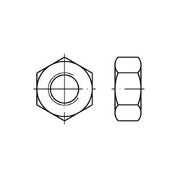 Sechskantmutter DIN 934 M 22 x 2,5 Stahl galvanisch verzinkt ; Industrial Quality Supplies (009348100220000)