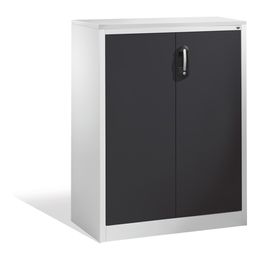 C+P Akten-Sideboard Acurado mit Drehtüren, 3 Ordnerhöhen, H1200xB930xT400mm Front Schwarzgrau Korpus Lichtgrau ; C + P Möbelsysteme (9267-1200|S10288)