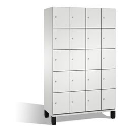 C+P Fächerschrank Cambio auf Füßen, 20 Fächer, H1980xB1200xT525mm Front Lichtgrau Korpus Lichtgrau ; C + P Möbelsysteme (45104-40|S10018)