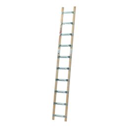 Euroline Holz/Alu-Dachdeckerauflegeleiter Nr. 11102 1 x 10 Sprossen (1110210)