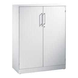 C+P Akten-Sideboard Asisto mit Drehtüren, 3 Ordnerhöhen, H1310xB1000xT435mm Front Lichtgrau Korpus Lichtgrau ; C + P Möbelsysteme (141032-000|S10007)