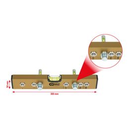 KS Tools Normabstandswasserwaage / Montage-Anschluss-Lehre, 300 mm (204.2000)