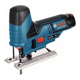 Bosch Akku-Stichsäge GST 12V-70, mit 2 x 2,5 Ah Li-Ion Akku, L-BOXX (06015A1003)