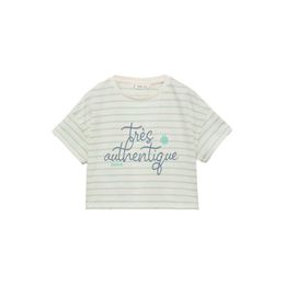 Mango Kids T-Shirt 'TRES' M&auml;dchen Gr&ouml;&szlig;e 116 navy / hellgr&uuml;n / offwhite