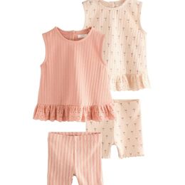 next Set girl Beige, Orange size 6-9 mths