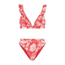 Shiwi Bikini 'Bobby' Damen Gr&ouml;&szlig;e L rot / wei&szlig;