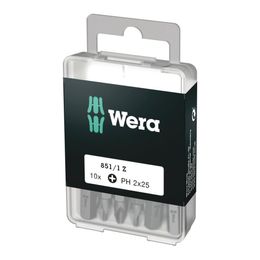 Wera 851/1 Z DIY Bits, PH 2 x 25 mm, 10-teilig (05072401001)