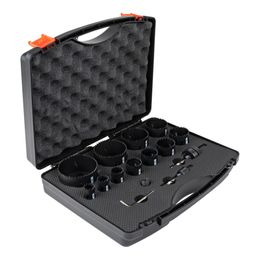 STIER Lochsägen-Set HSS-Co8 Bimetall 17-teilig (20, 22, 25, 32, 35, 40, 44, 51, 60, 68, 76 mm) (904685)