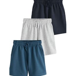 next Shorts Jungen Gr&ouml;&szlig;e 104 blau / graumeliert / schwarz