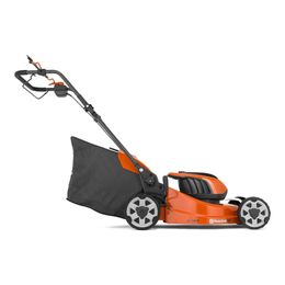 Husqvarna LC 142iS Rasenmäher Solo-Version aus Kunststoff/Metall mit Akku/Ladegerät/Schnittbreite 42cm/Fangkorb 50l für Mähen von Rasen, 970541901)