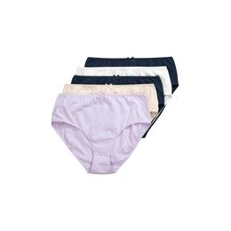 Ulla Popken Slip Damen Größe M/L hellbeige / navy / helllila / weiß